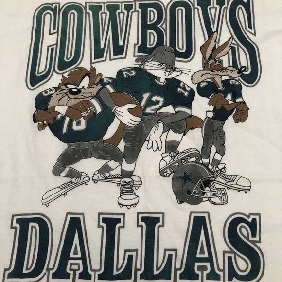 Shirts | Cartoon Network Vintage 1998 Cowboys Dallas Looney Tunes Shirt ...